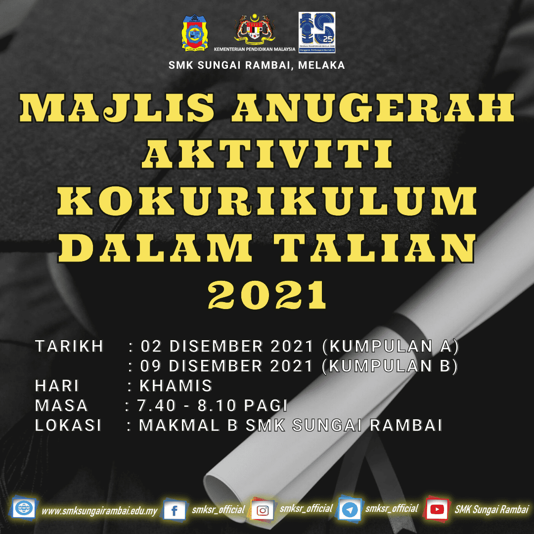 MAJLIS ANUGERAH AKTIVITI KOKURIKULUM DALAM TALIAN 2021 - SMK Sungai ...